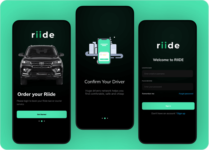 Ride Sharing App Template